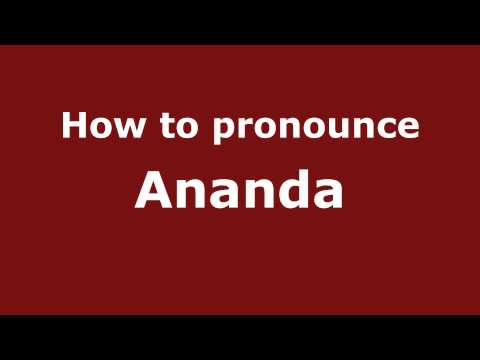 Pronounce Names - How to Pronounce Ananda