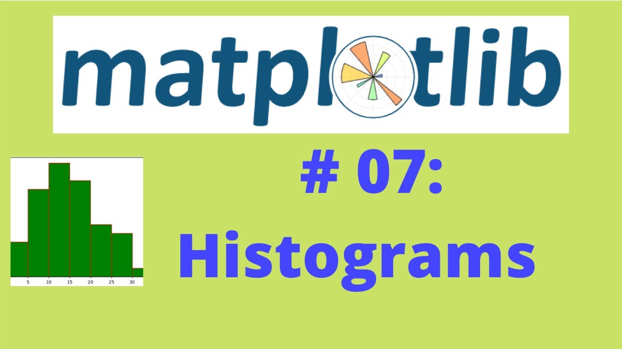 Matplotlib Tutorial: # 07, Histograms