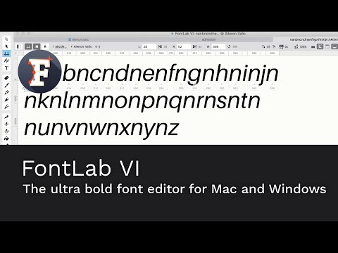 FontLab FontLab VI: 12 releases in 12 months! - FontLab