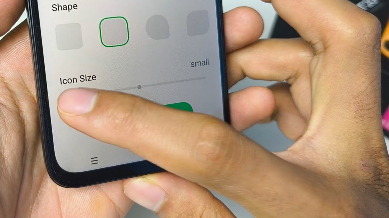 Infinix Smart 20 : change icon size tutorial 