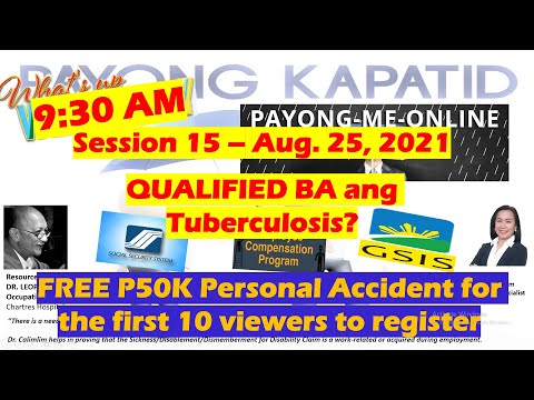 Qualified ba ang Tuberculosis sa SSS/ECC/GSIS Sickness & Disability Claims?