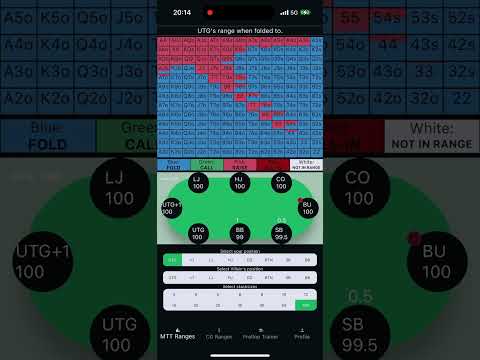 GTO Preflop - Hold´em Ranges for Android - Free App Download