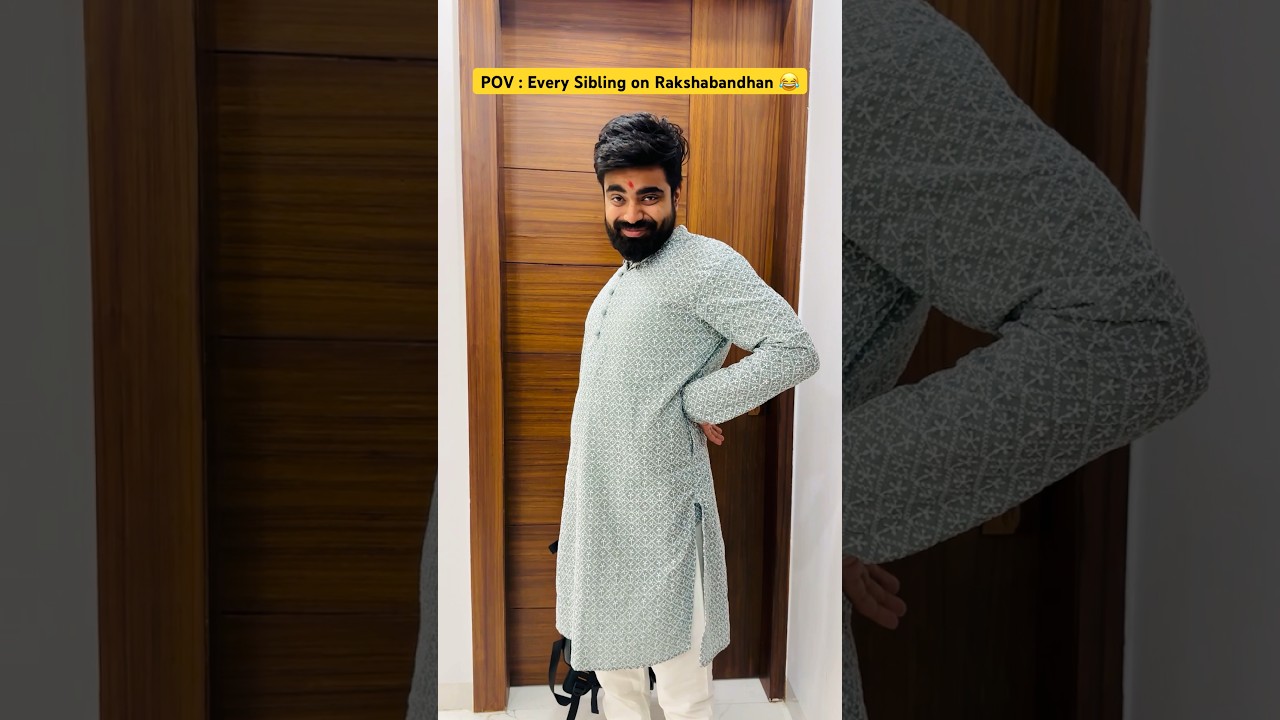 Indian Siblings on Rakshabandhan 😂🇮🇳 #shorts #rakhi #rakshabandhan  #dushyantkukreja  #shorts