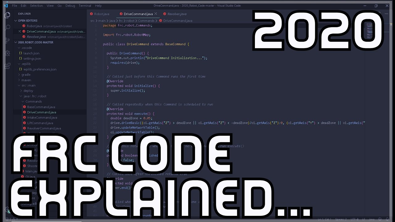 2020 Java Robot Code Architecture