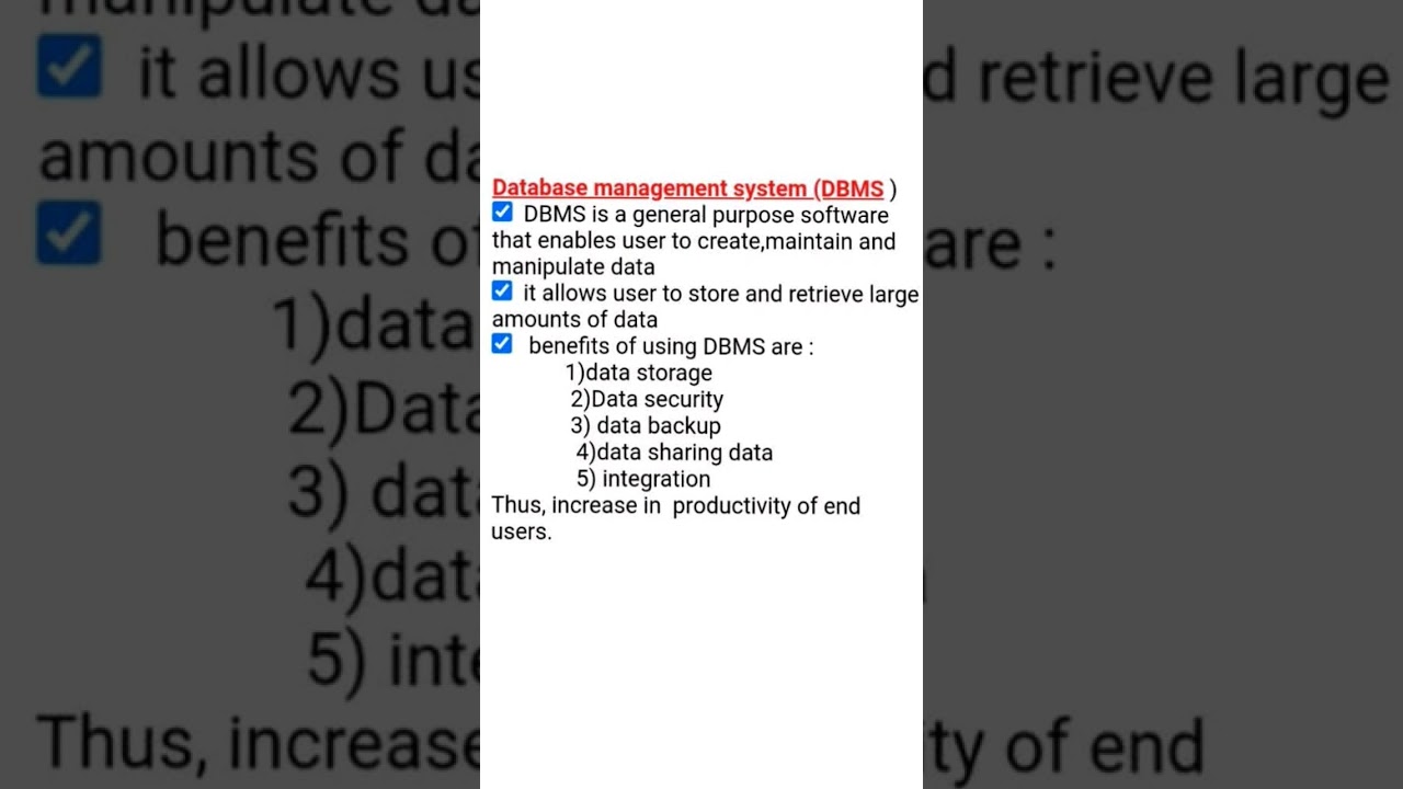 #DBMS #blisc # sem2 #DBMS #unit-1 #short notes #
