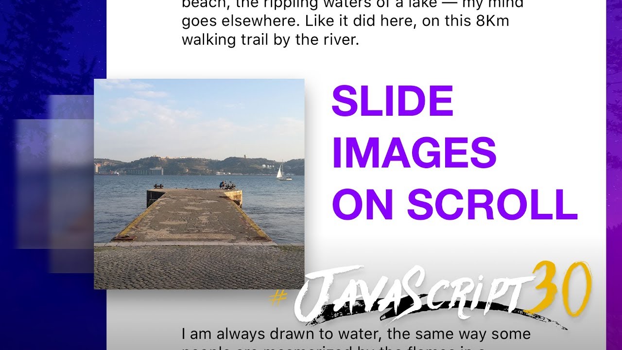 Vanilla JavaScript Slide In on Scroll - #JavaScript30 13/30