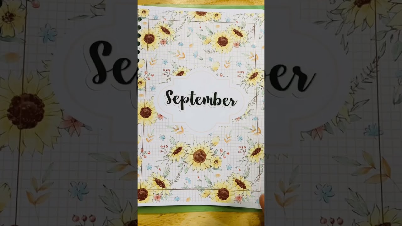 My September Bullet Journal 🌻 | FREE PRINTABLE PLANNER + STICKERS