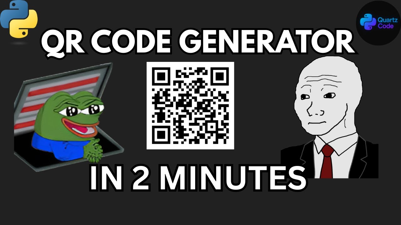 Make a QR Code Generator using Python in 2 Minutes