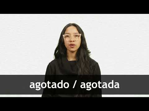 English Translation of “AGOTADO” | Collins Spanish-English Dictionary