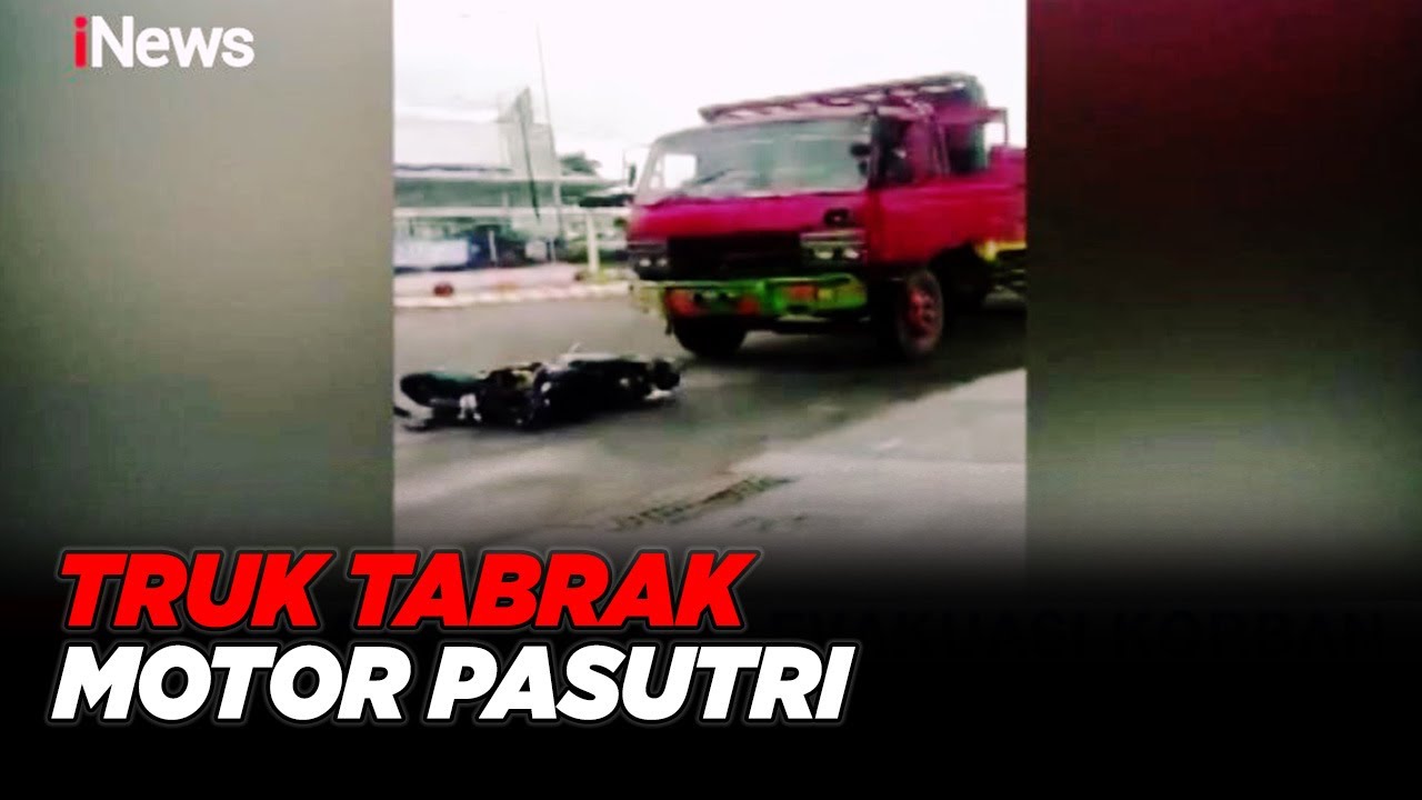 Detik-detik Truk Tabrak Motor Pasutri, Suami Tewas, Istri yg Hamil Kritis - iNews Pagi 11/06