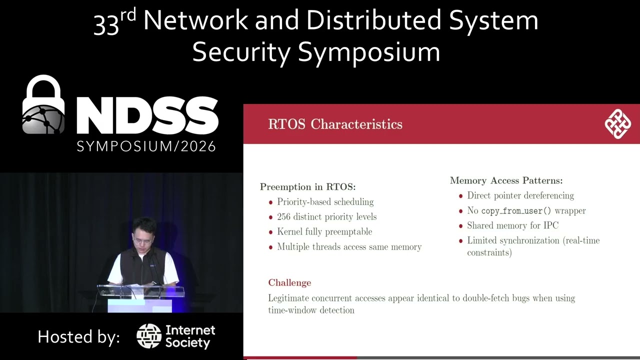 NDSS 2026 - IsolatOS: Detecting Double Fetch Bugs in COTS RTOS by Re-enabling Kernel Isolation