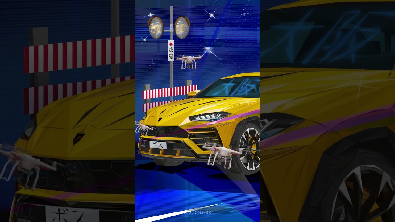 Lamborghini Urus — Cyberpunk SUVs ✨ Digital Animation