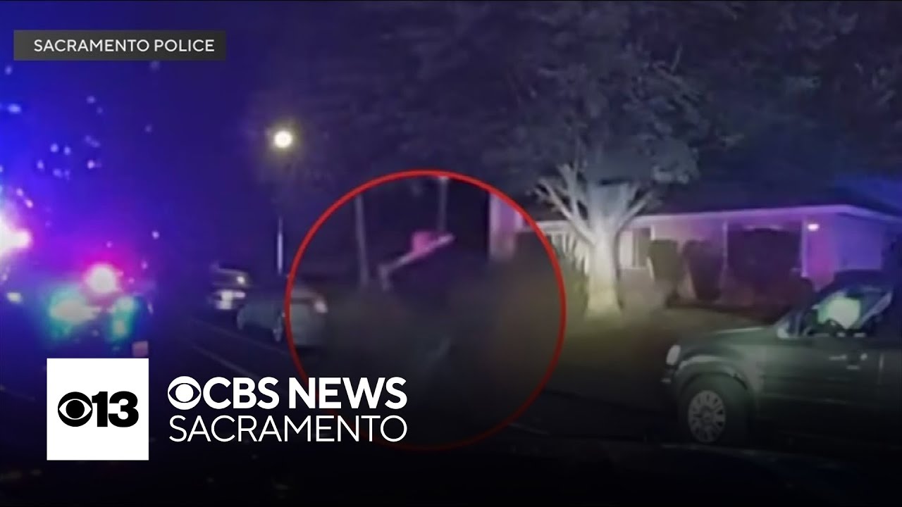Sacramento police release body cam footage of shooting man with sword