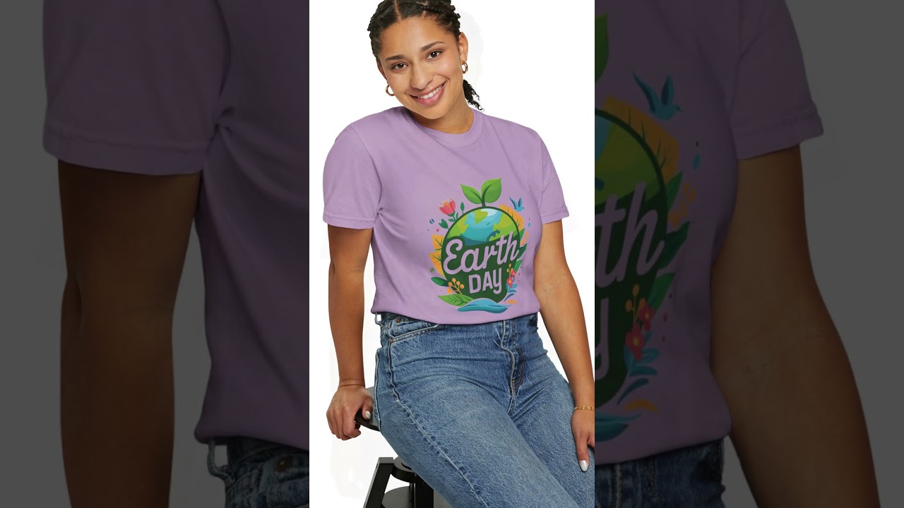 Celebrate Mother Earth in Style with our Vibrant Earth Day Logo T-Shirt! #shorts #earthday #tshirt