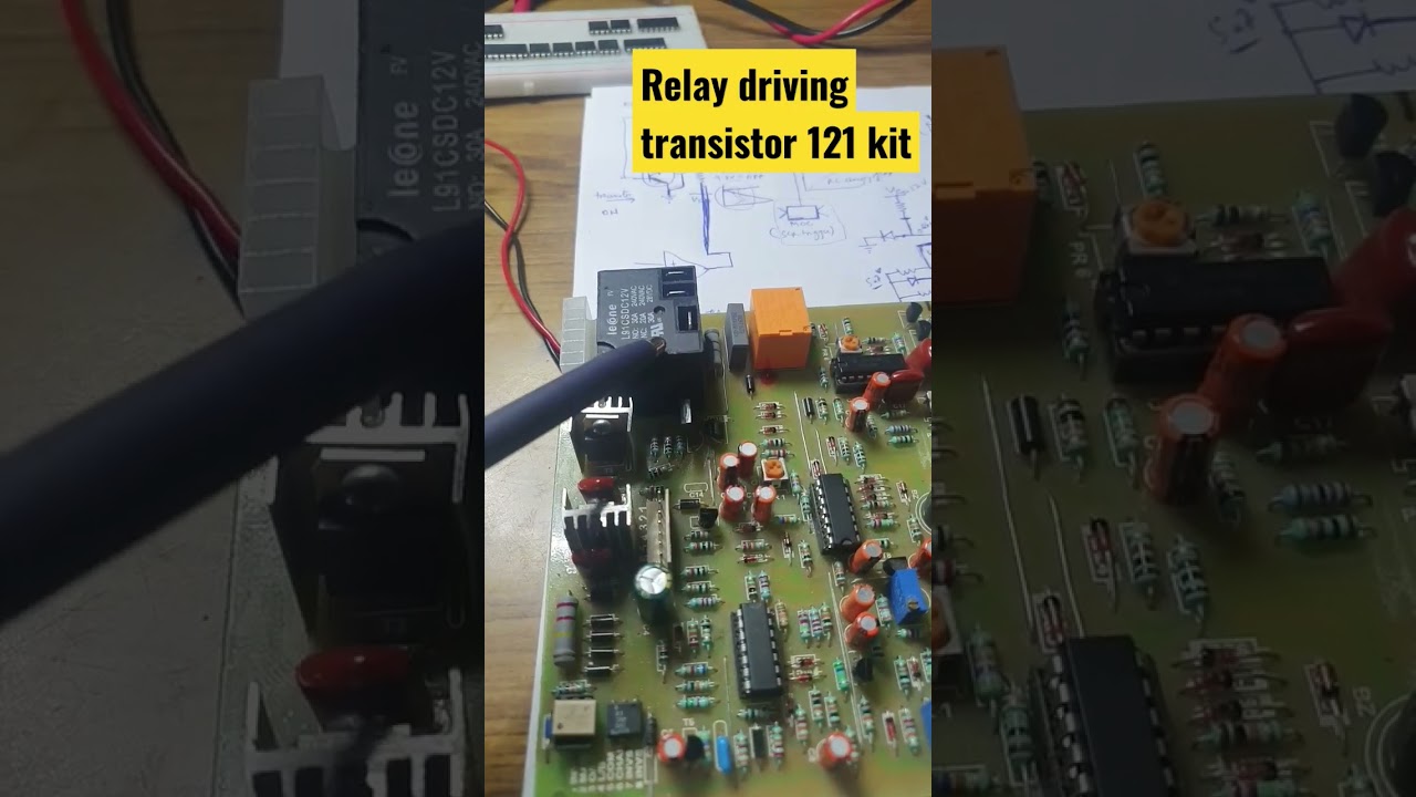 121 kit relay driving transistor