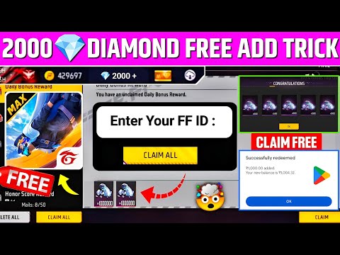 ๐ 2000 Free Diamonds in Free Fire Trick | How to Get Free diamond in freefire max | Free Diamond App
