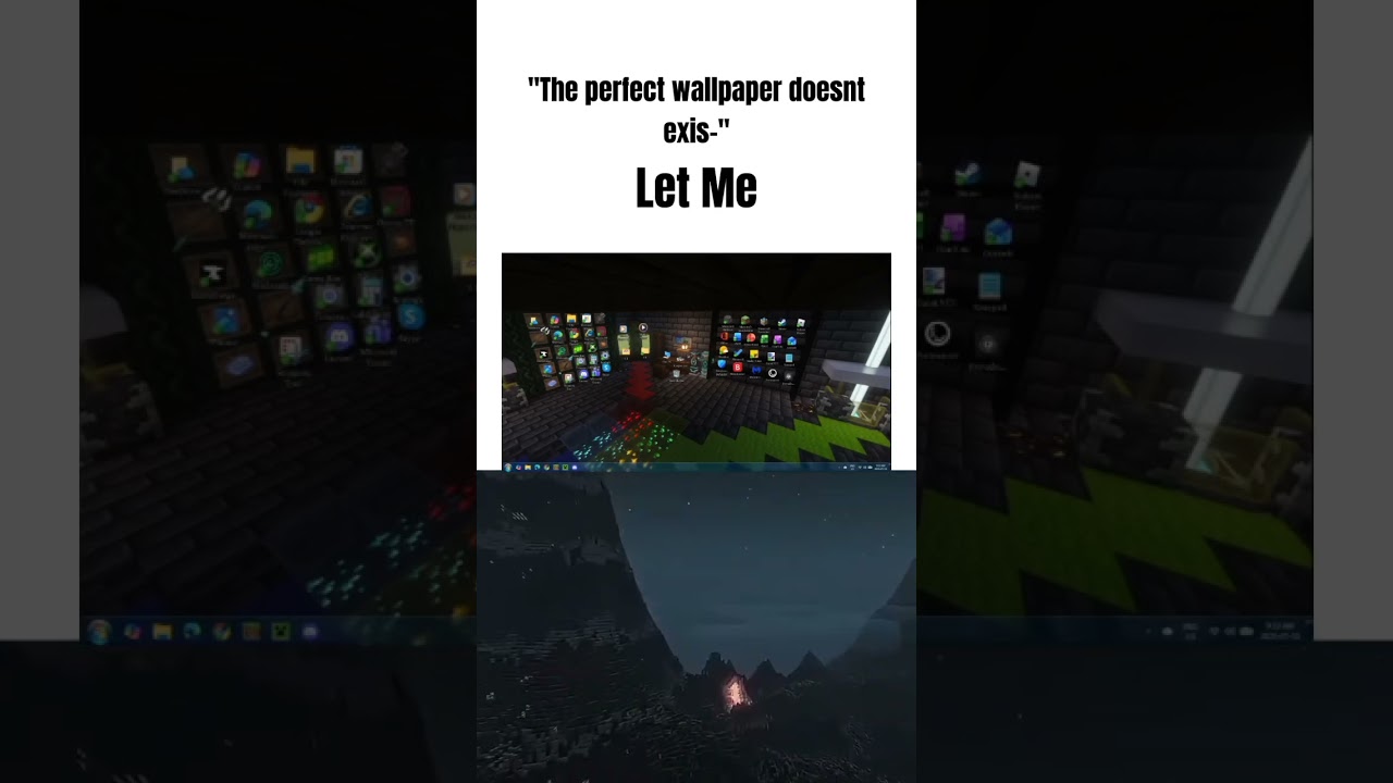 The perfect wallpaper doesn't exist #minecraft #wallpaper