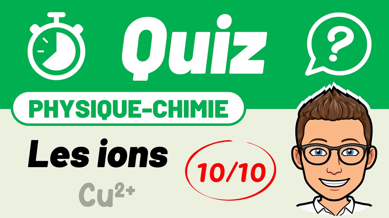Ions 🔟/🔟 Review Quiz | 3rd Grade | Physics and Chemistry