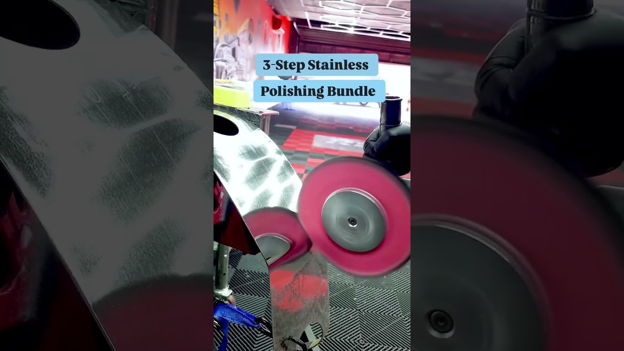 Stainless steel 3  step polishing kit. #metalpolishing #detailing #trucking #trucker