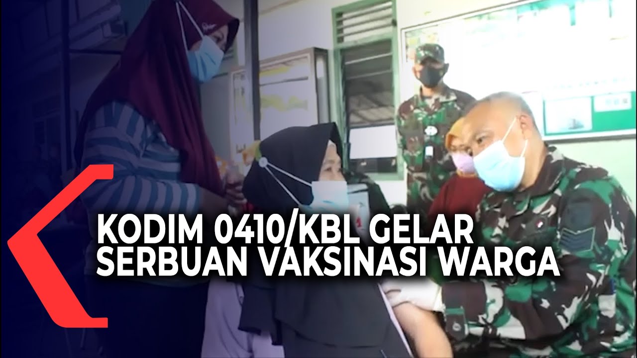 Dukung Percepatan Vaksinasi Covid 19, Kodim 0410 Bandar Lampung Gelar Serbuan Vaksinasi