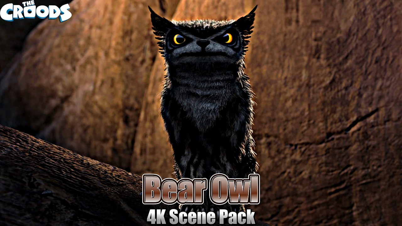 Bear Owl | 4K Scene Pack