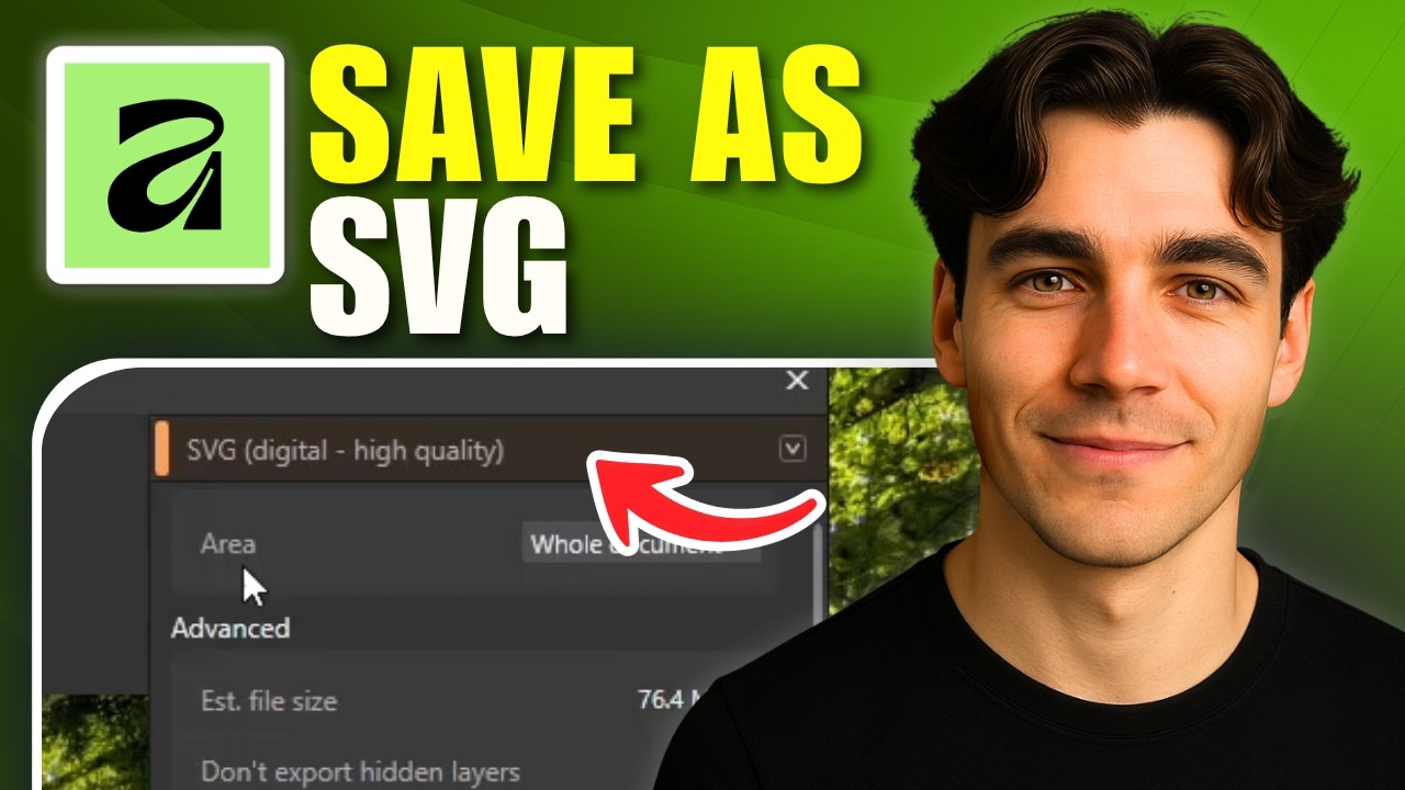 How To Save As Vector SVG In Affinity Designer (Tutorial 2026)