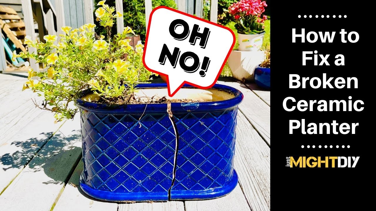 How to Fix a Broken Planter | Ceramic Planter Repair