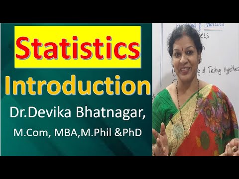 1. Statistics Subject Introduction in English