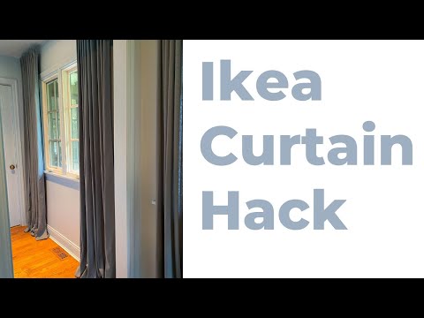 IKEA curtain tutorial - Make Ikea looks like custom drapes!