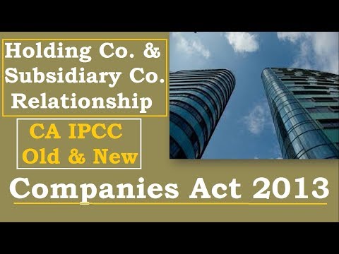 Holding and Subsidiary Company under Companies Act 2013
