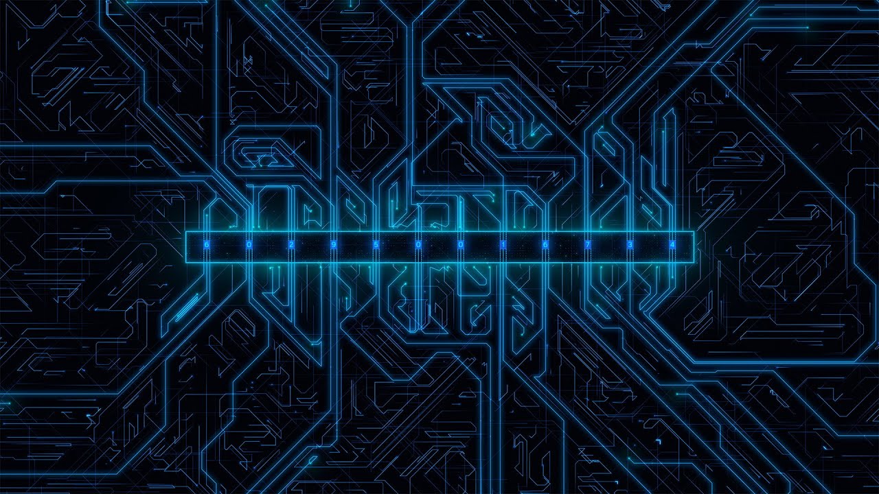 Internet cybersecurity and networking concept for a futuristic database unlocking on a circuit board