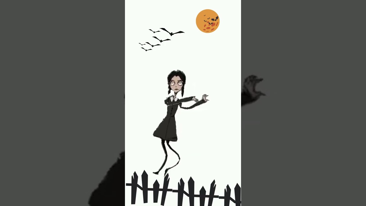 Wednesday Dancing  ( AI Generated Animation)