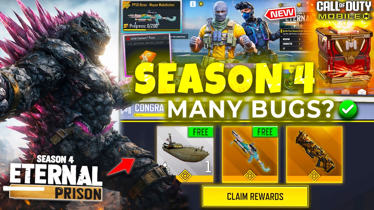 NEW Season 4 is Here! | FREE Legendary! | Godzilla Draw | Redeem Codes | COD Mobile | CODM Leaks