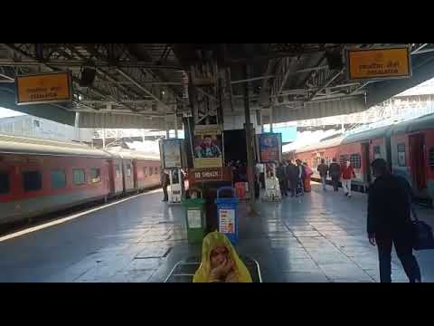 Rajasthan ,Jaipur railway station platform view . JP