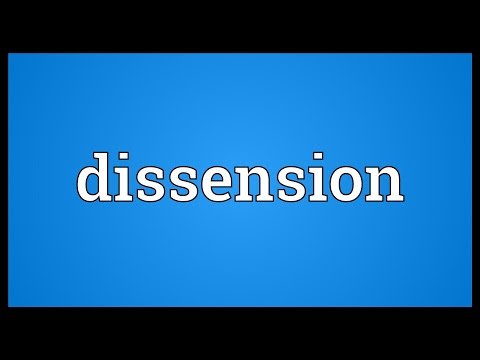 Dissension Meaning