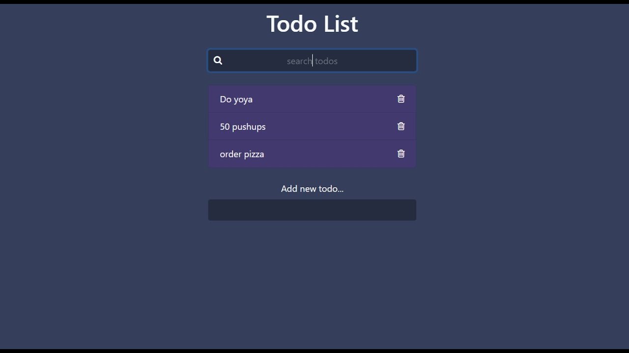 Simple Todo List In JavaScript With Source Code | Source Code & Projects