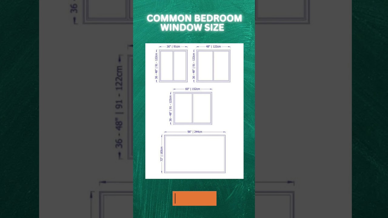 Common bedroom window size l #windowsizes #civilengineering