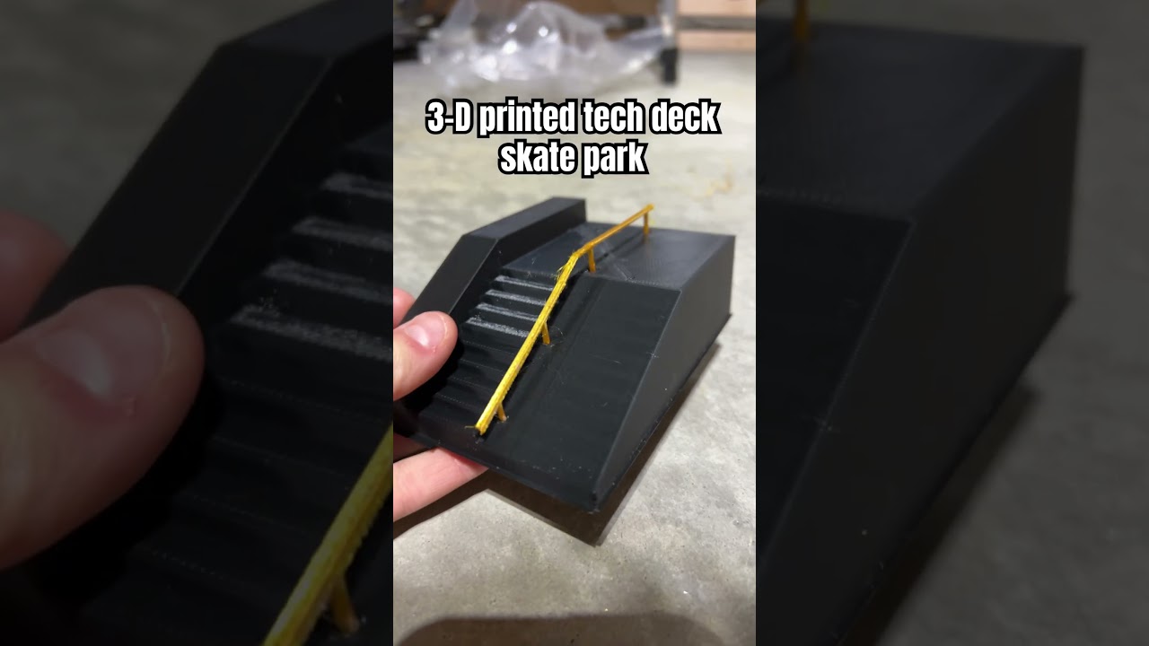 3-D printed tech deck skate park. #3dprinting #shorts ￼