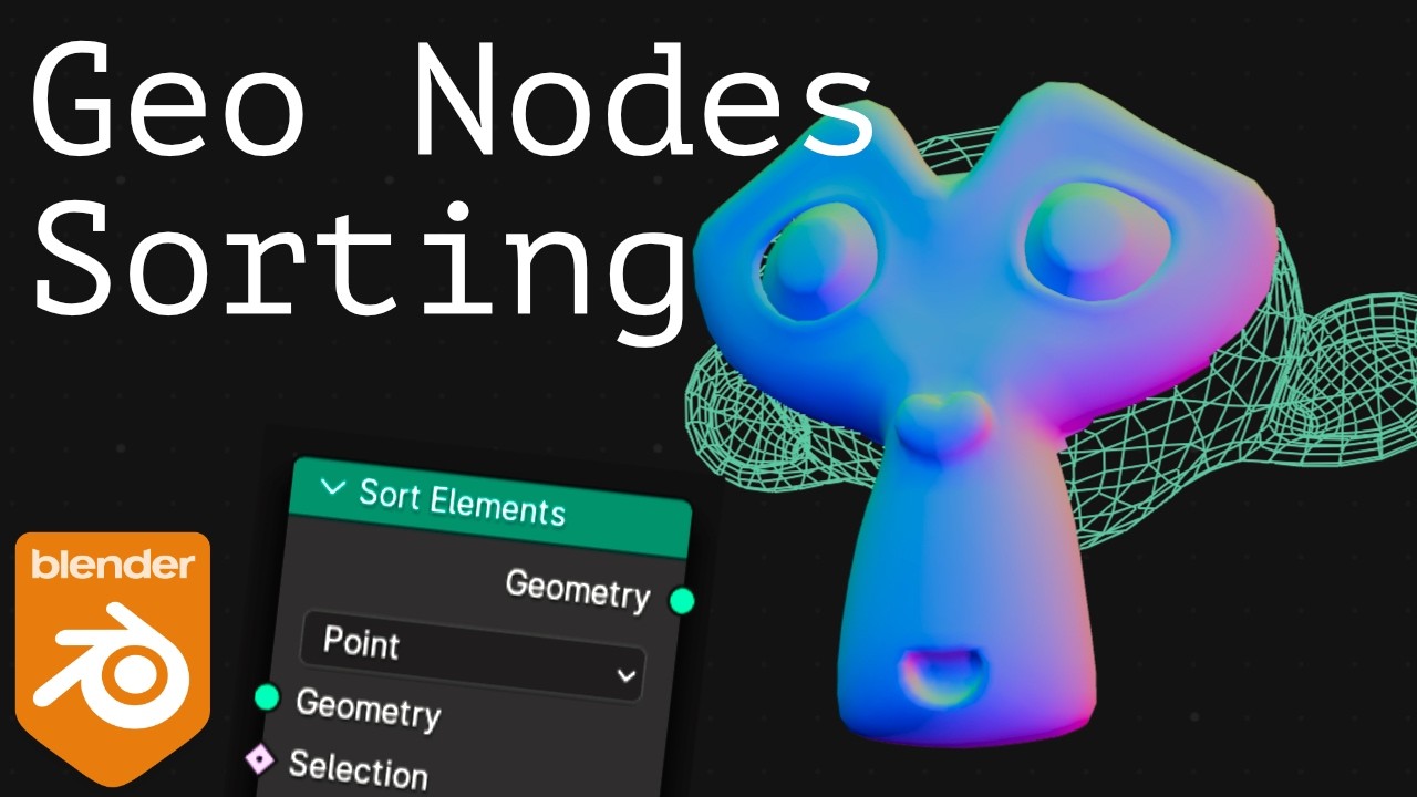 Geometry Nodes Sorting Vertices Tips and Tricks - Blender Tutorial