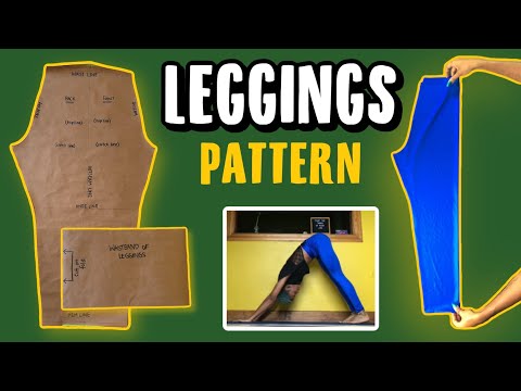 How To Draft A Pattern For LEGGINGS For Adults & Kids | for Yoga, Jogging, Biking @sewquaint 🔆