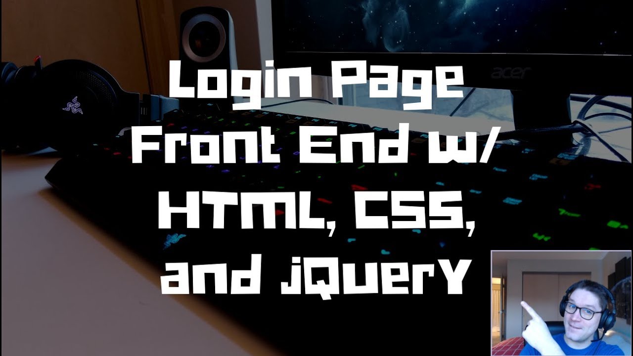 User Login with HTML, CSS, and jQuery