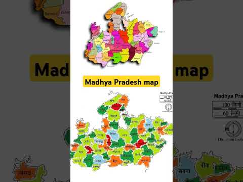 Madhya Pradesh map | geography of Madhya Pradesh | मध्य प्रदेश का नक्शा | #geography #shorts