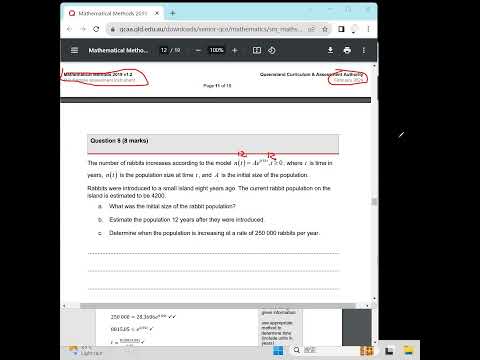 Mistakes in QCAA papers _4_ Math Methods IA2 Q8
