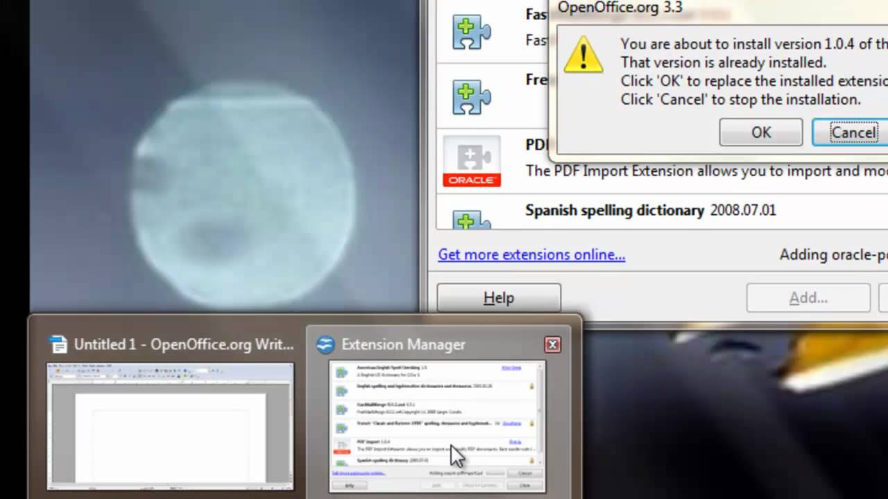 PDF import with OpenOffice
