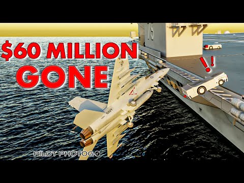 US Navy Fighter Jet FALLS OFF Carrier – Red Sea Crisis