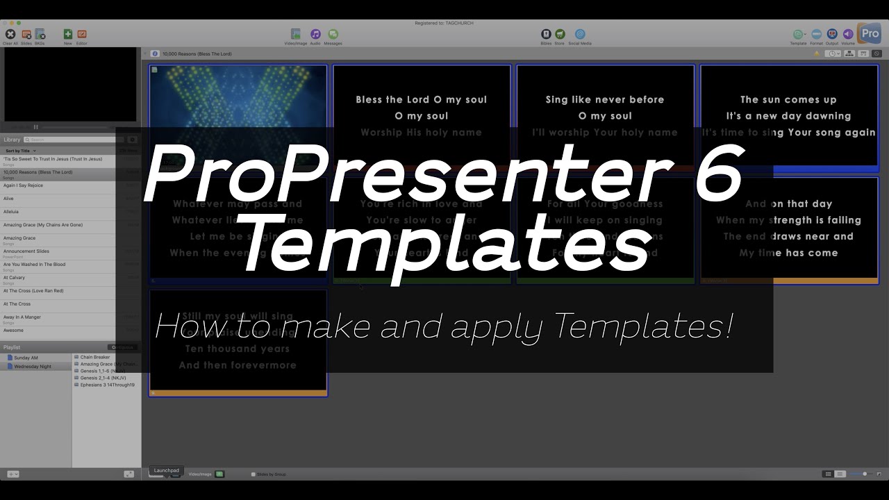 ProPresenter 6 Templates - How to make and apply templates!