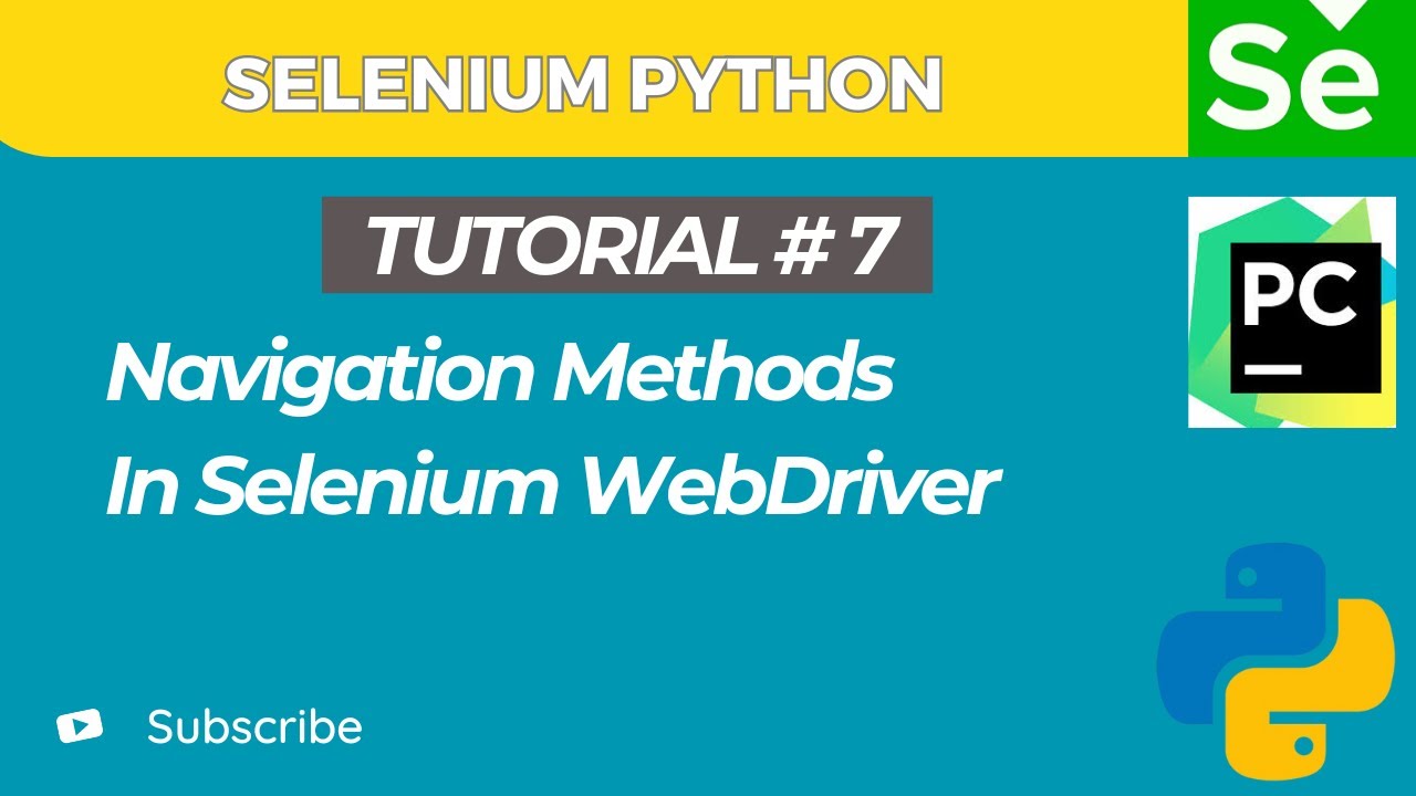 Selenium WebDriver with Python tutorial 7 | Navigation Methods in Selenium WebDriver