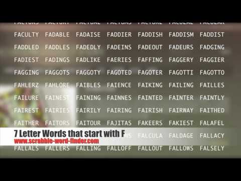 7 letter words that start with F