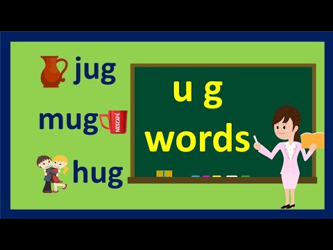 Word Family -ug | ug family words | ug word family