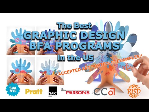 The BEST BFA Graphic Design / Communication Design Programs in the US.. SVA, PRATT, RISD, OTIS....